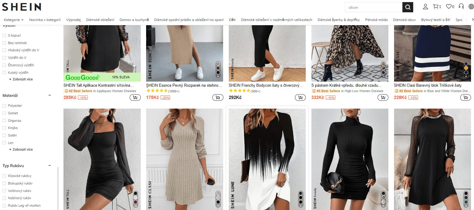 Shein e-shop – šaty, slevové kódy, recenze - MZ.cz