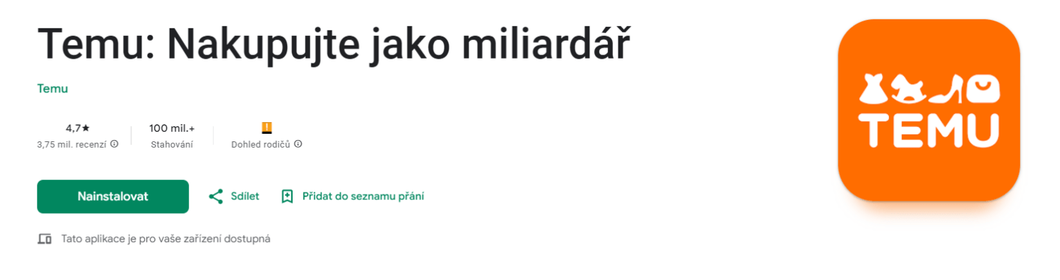 Temu – jak nakupovat, doprava a platba, aplikace, recenze - MZ.cz