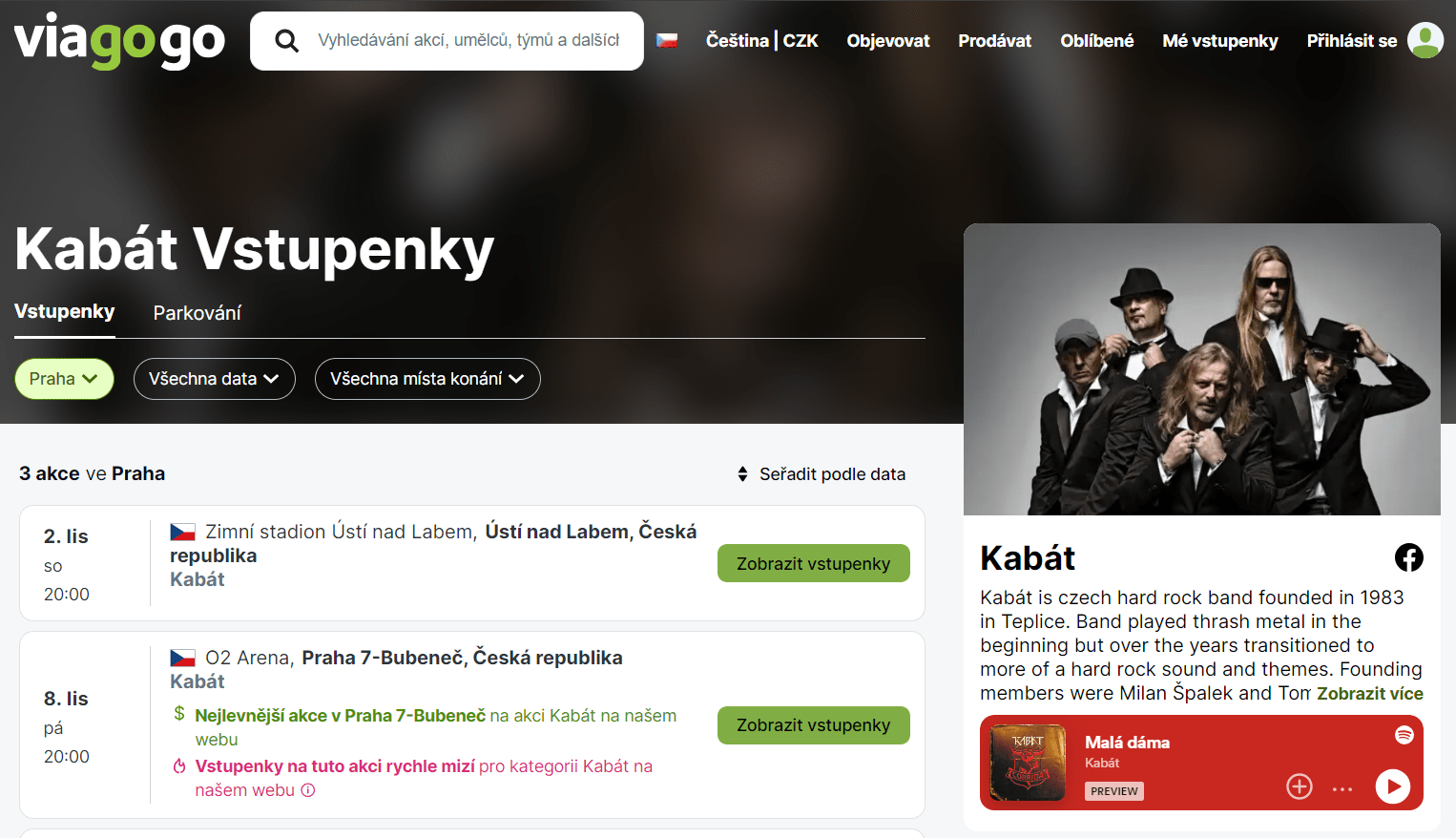 Viagogo – recenze, vstupenky - MZ.cz